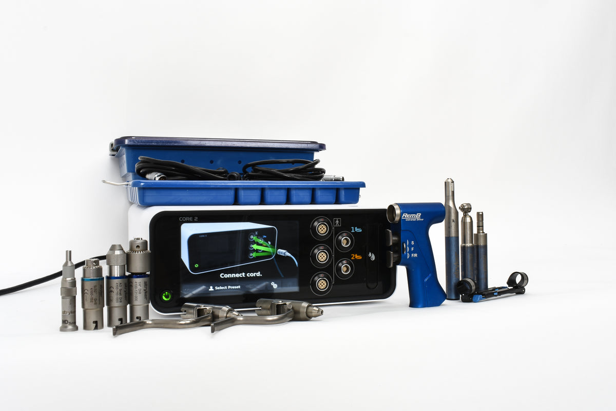 Stryker CORE 2 Console with RemB Driver Micro Drill Sag Osc Recip Saw ...
