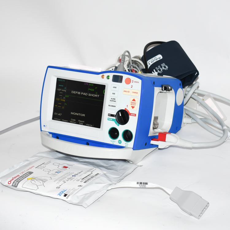 ZOLL R Series Analyze ALS Biphasic 3 Lead SP02 ETCO2 ECG PACE Capnosta ...