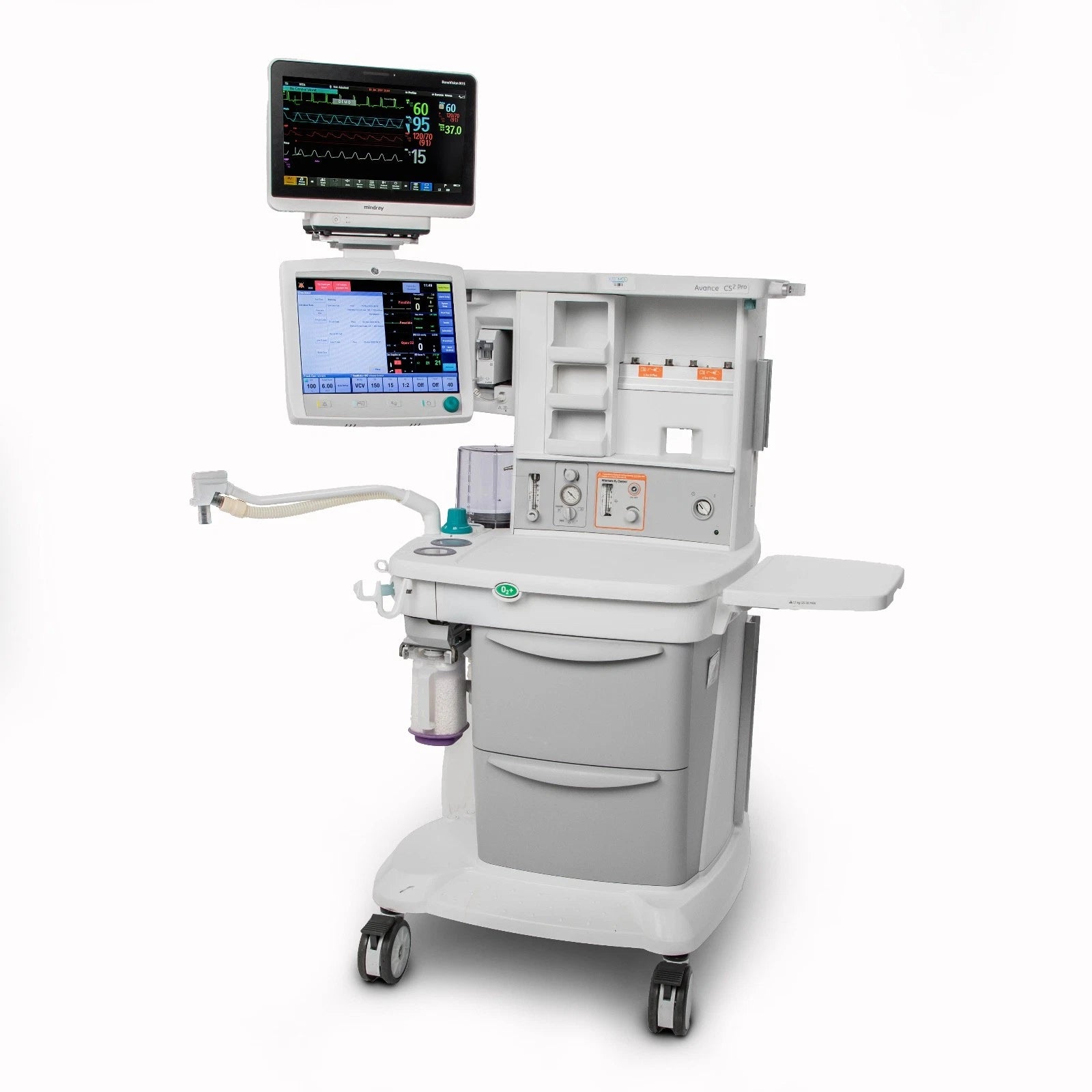 GE Avance CS2 Pro Anesthesia Machine, E-sCAiO Gas Module, Mindray Bene ...