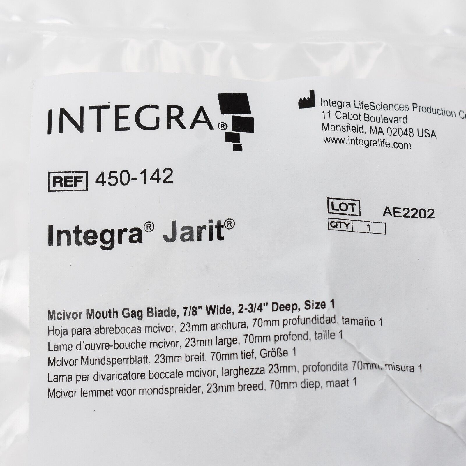 Integra Jarit Mclvor Mouth Gag Frame and Blades 450-141 450-142 450-14 – KenMed Surgical