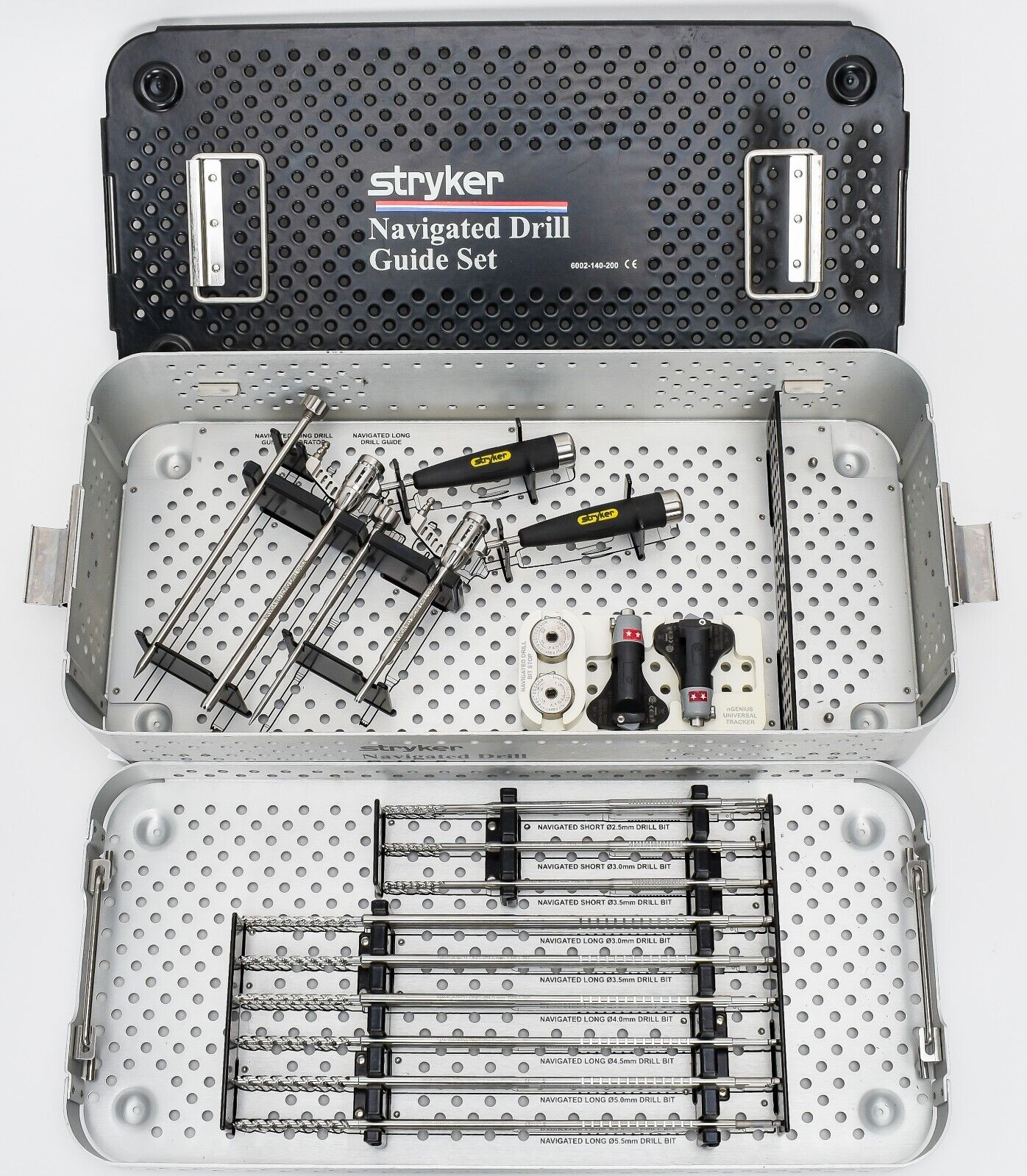 Stryker Navigated Drill Guide Set 6002-140-200 6002-190-100 6002-140-0 ...