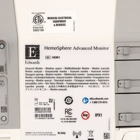 Edwards HemoSphere Advanced Monitor HEM1 01-06-1001 HEMOXSC100 70CC2 ...