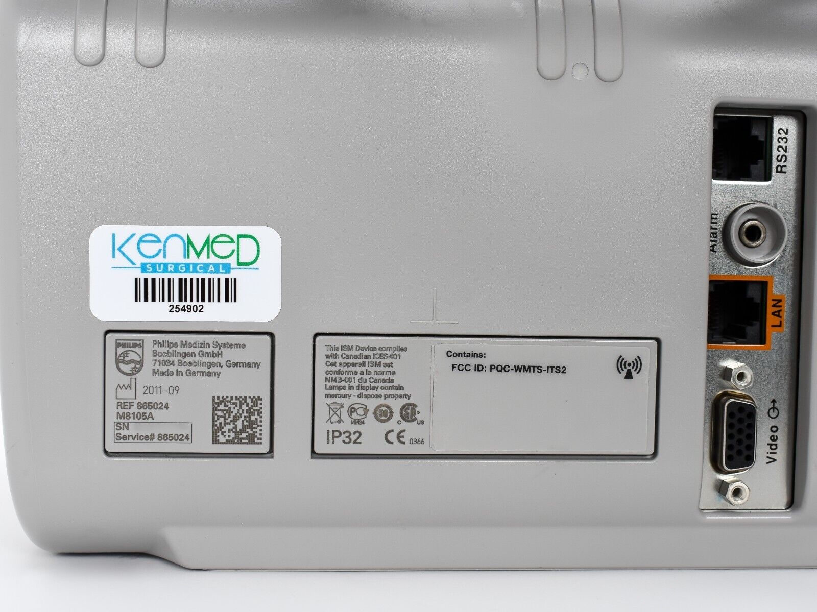 Philips IntelliVue MP5 Patient Monitor 865024 ECG, SpO2, NIBP, Temp Ac ...